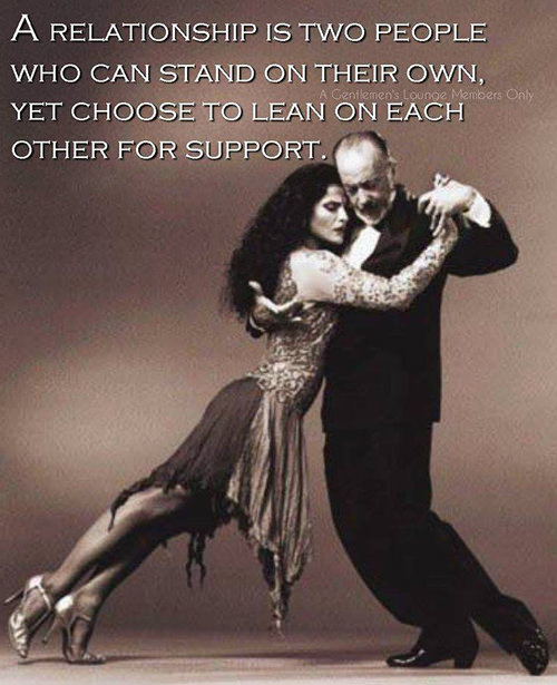 Love #191: A relationship is two people who can stand on their own yet ...